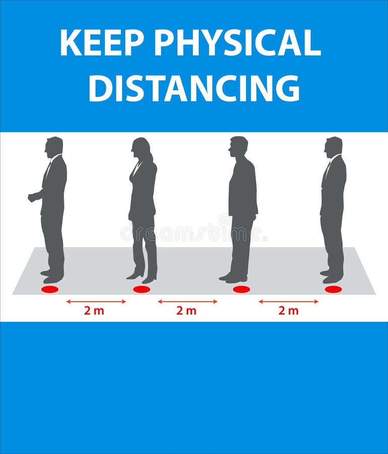 Poster for Social Distance. People are Maintaining Social Distance at ...
