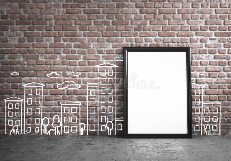 Poster standing stock photo. Image of showing, seminar - 45205708