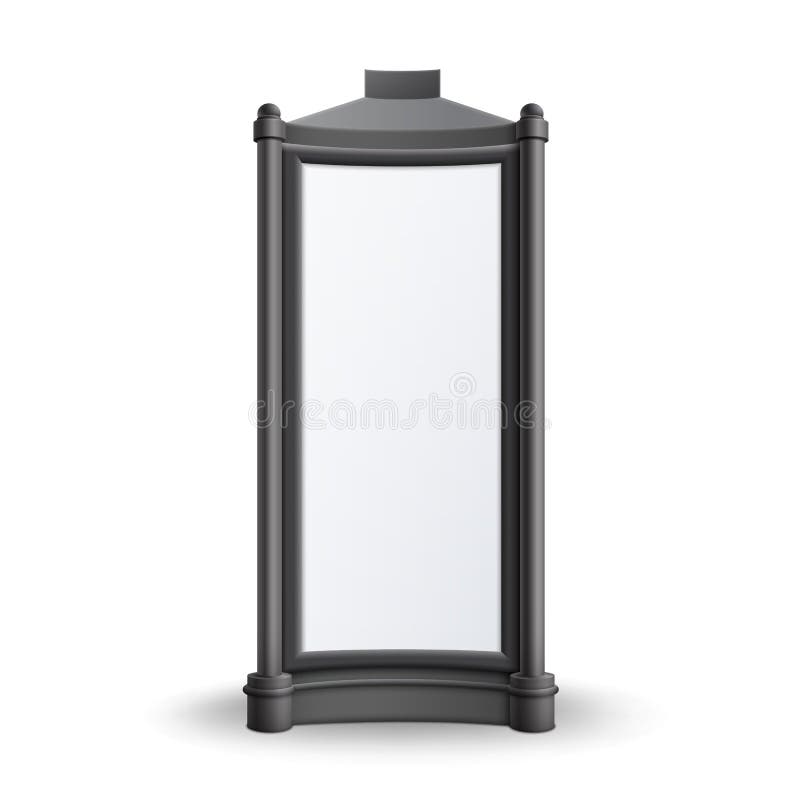 Poster Stands Pillar for Outdoor Advertising Stock Vector ...