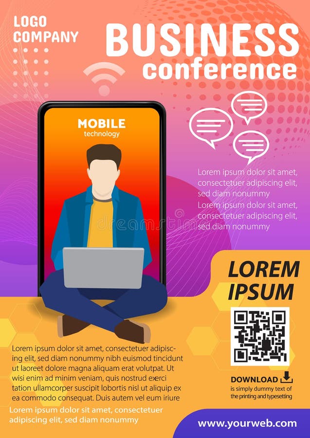 Poster Startup Business Template Brochures Flyer Leaflet Banner Vector ...