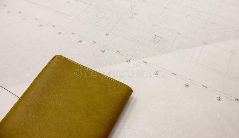Poster Style Book Draft Paper Building Stock Image - Image of hand ...