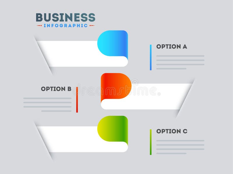 Poster Style Infographic Layout with Three Different Option. Stock ...