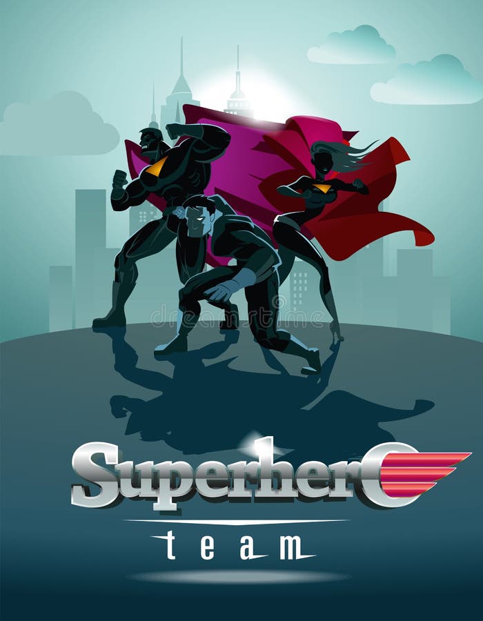 Poster Superheroes Stock Illustrations – 156 Poster Superheroes Stock ...