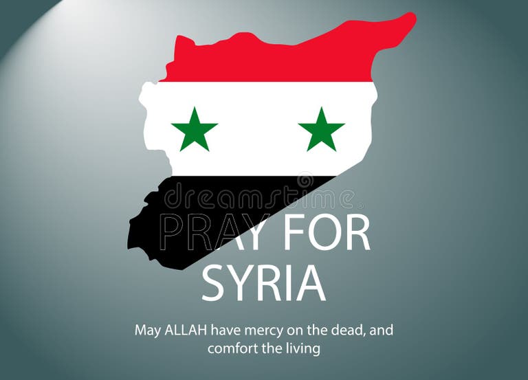 Pray for Syria, Earthquake in Syria, Syria Map, Post, Banner, Vector ...