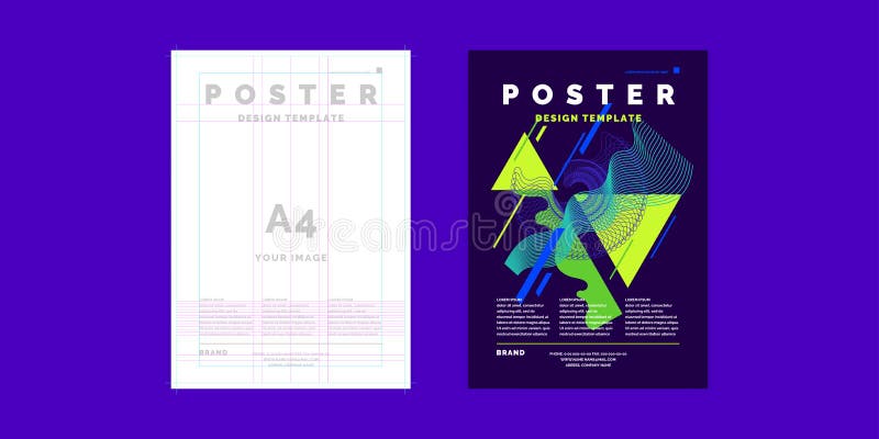 Poster Template for Business and Cover Modern Journal. Stock Image ...