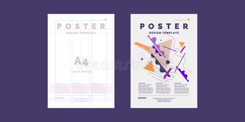 Poster Template for Business and Cover Modern Journal. Abstract ...