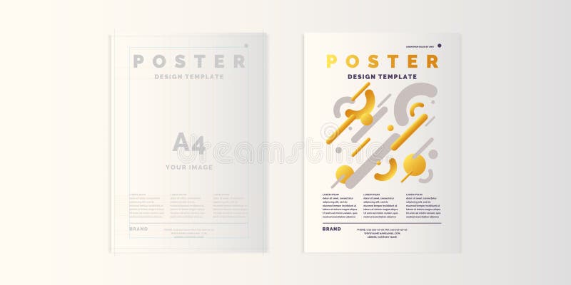 Poster Template for Business and Cover Modern Journal. Abstract ...