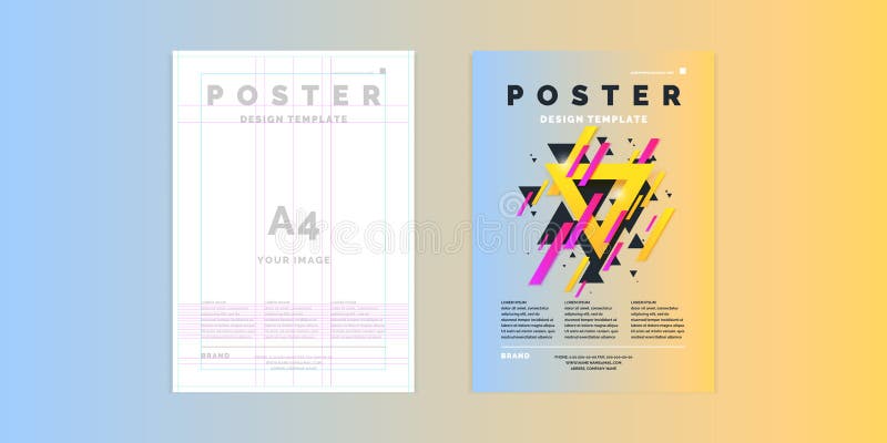 Poster Template for Business and Cover Modern Journal. Stock Vector ...