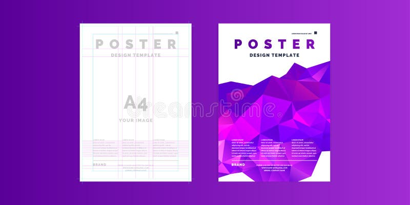 Poster Template for Business and Cover Modern Journal. Stock Vector ...