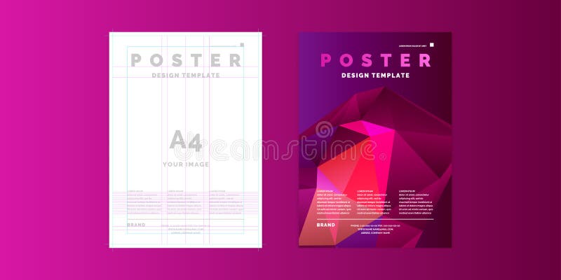 Poster Template for Business and Cover Modern Journal. Stock Vector ...