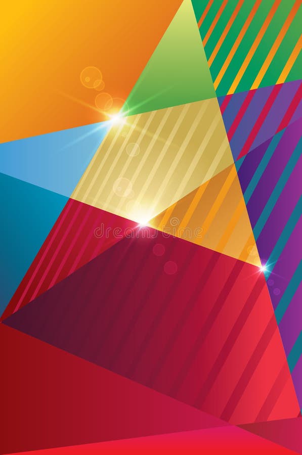 Poster with colorful stars stock vector. Illustration of colourful ...