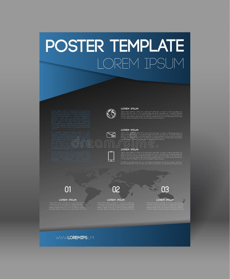 Poster template design stock vector. Illustration of concept - 74480227