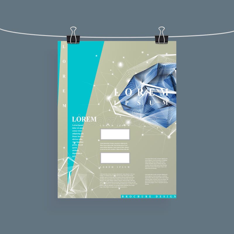 Fashionable Poster Design Template Stock Vector - Illustration of ...