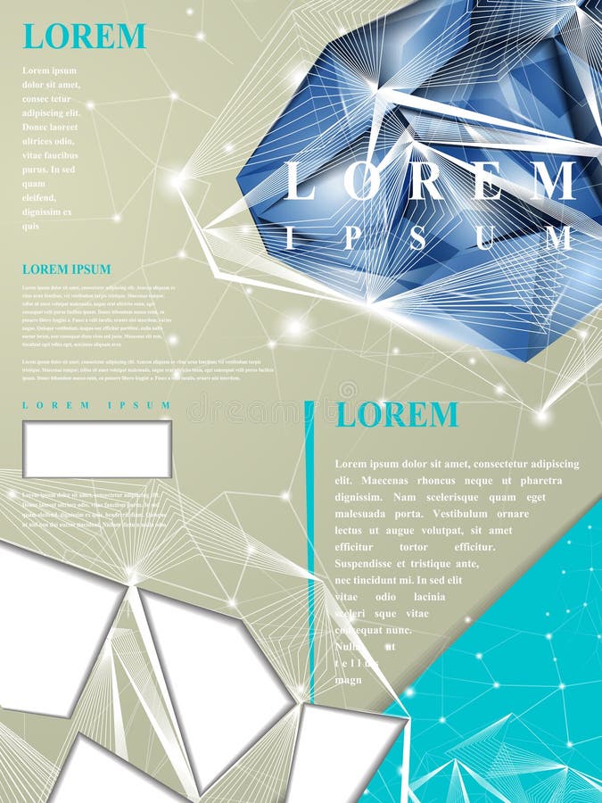 Poster Template with Diamond Element Stock Vector - Illustration of ...