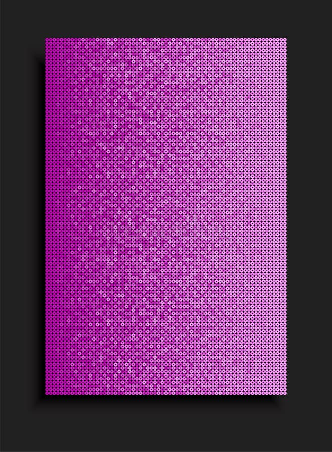 Poster Template Made Pink Sequins or Glitters Stock Vector ...