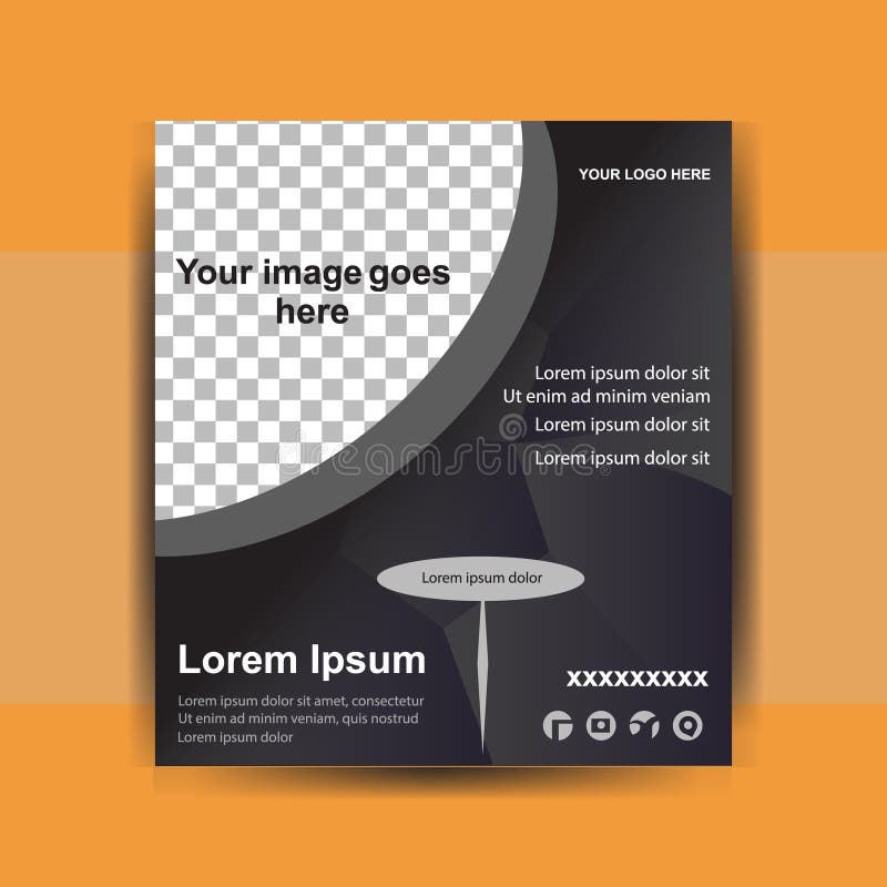 Poster Template Vector Art Design Stock Vector - Illustration of ...