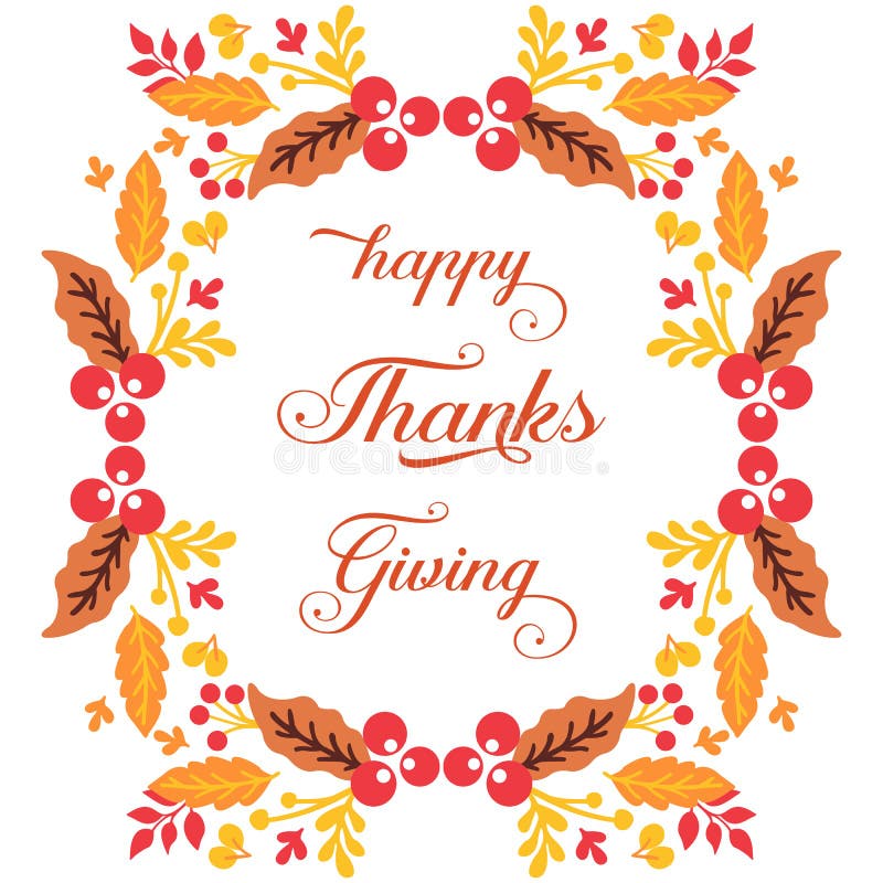 Poster Thanksgiving, with Texture Wallpaper of Autumn Leaves Frame ...