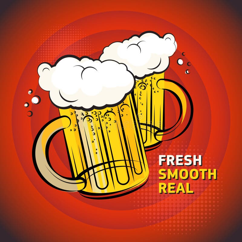 Real Lager and Ale stock vector. Illustration of grunge - 33023027