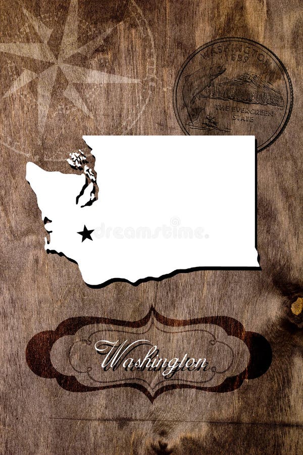 Map Washington State Outline Stock Photos - Free & Royalty-Free Stock ...