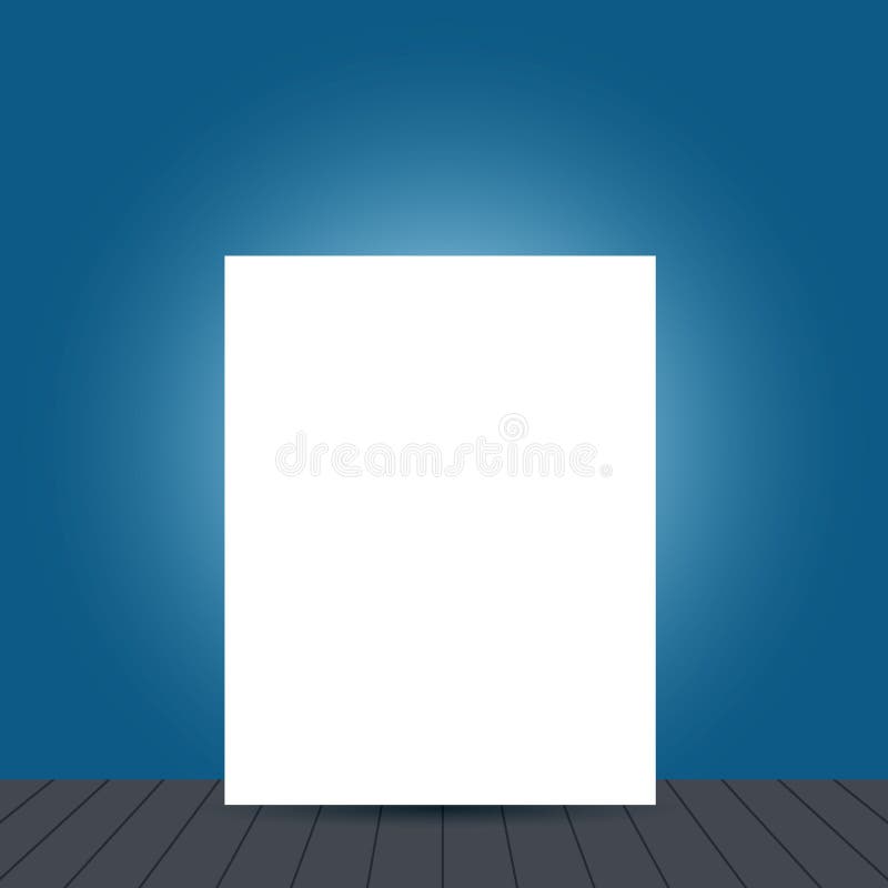 Poster with wood floor stock vector. Illustration of business - 56802082