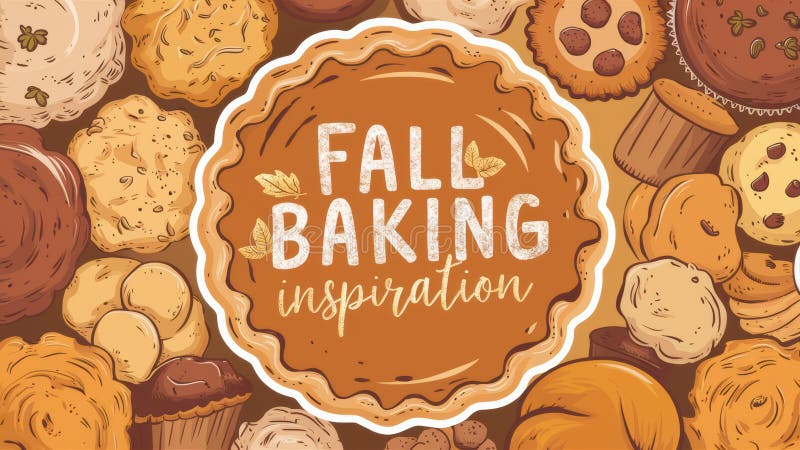 A Poster with the Words Fall Baking Inspiration on it, AI Stock Photo ...