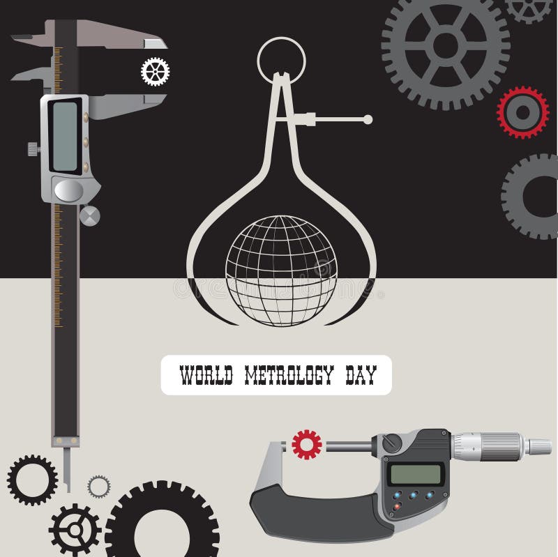 Poster World Metrology Day stock vector. Illustration of human - 116948290