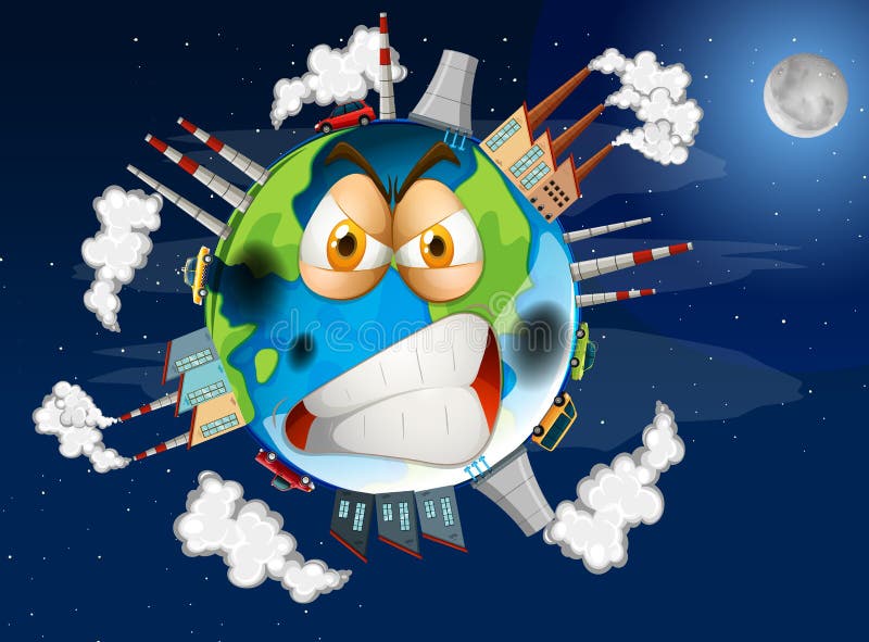 Klimaatverandering Opwarming Van De Aarde Abstracte Kunst Spirituele ...