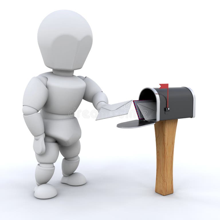 Man Posting Letter Stock Illustrations – 61 Man Posting Letter Stock ...