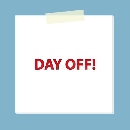 Day Off Stock Illustrations – 37,883 Day Off Stock Illustrations ...