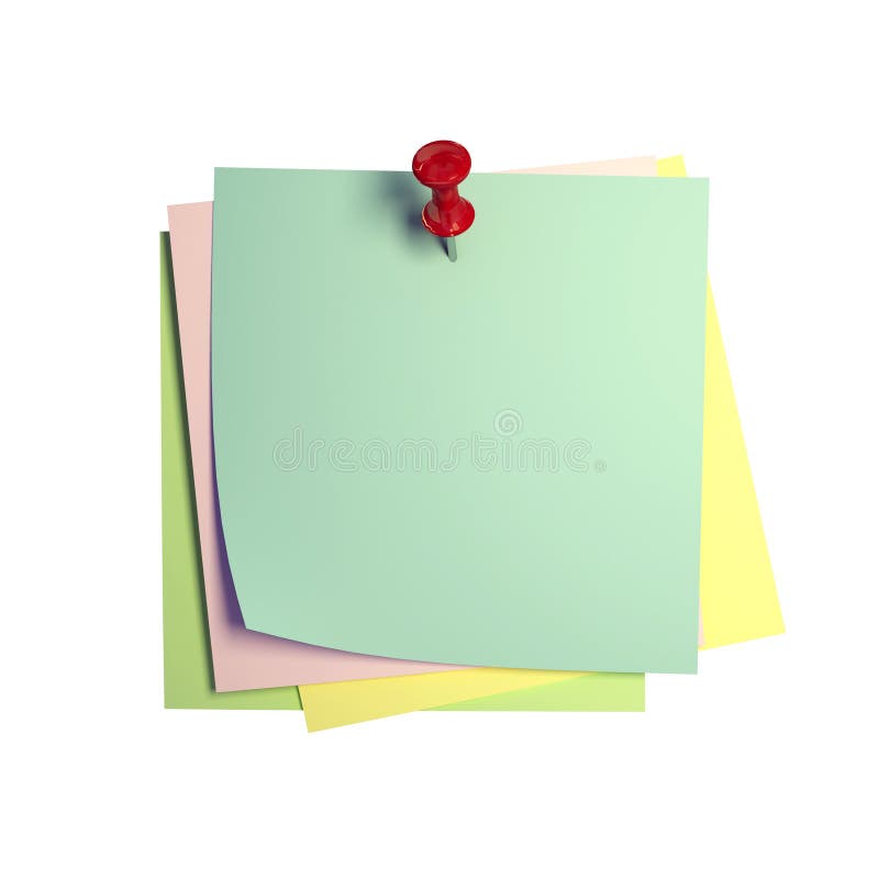 Postit image 3d stock illustration. Illustration of office - 6874402