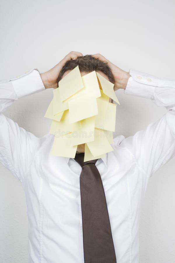 Postit-Man stock image. Image of help, issues, leadership - 5229935