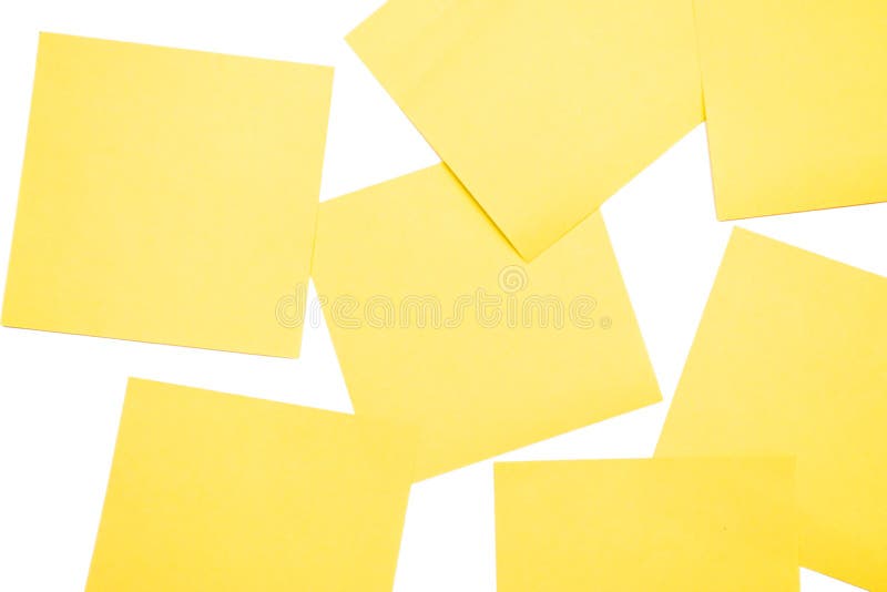 Postito Amarillo Aislado En Fondo Blanco Imagen de archivo - Imagen de ...
