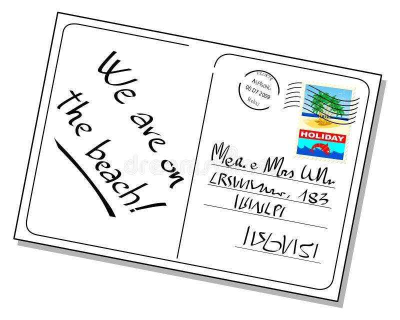 Postkarte Stock Illustrationen, Vektoren, & Kliparts - 900,882 Stock ...