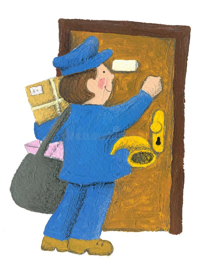 Postman stock illustration. Illustration of messenger - 15355092