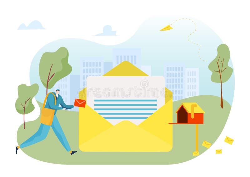 Running Mailman Stock Illustrations – 179 Running Mailman Stock ...