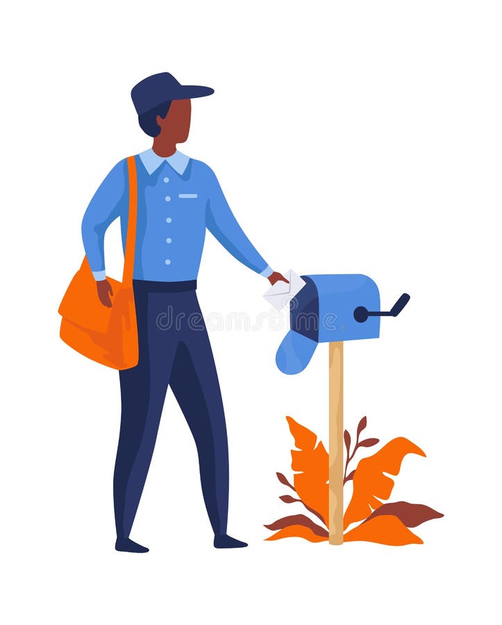 Letters. Cartoon Envelopes. Opened and Closed Mail with Post Stamps ...