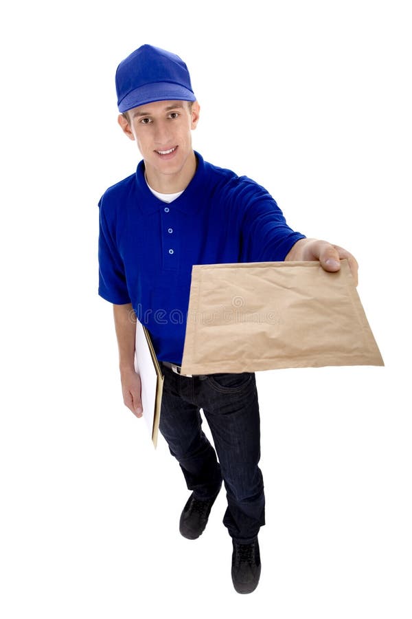 Postman Delivering Mail stock photo. Image of postal, delivering - 6808444