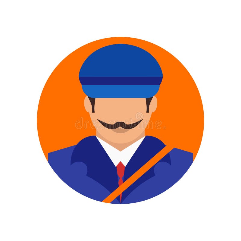 Postman Icon Vector Sign and Symbol Isolated on White Background ...