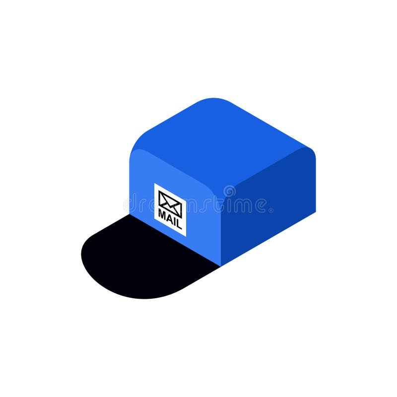 Postman S Cap Isolated. Postal Worker Cap Stock Vector - Illustration ...