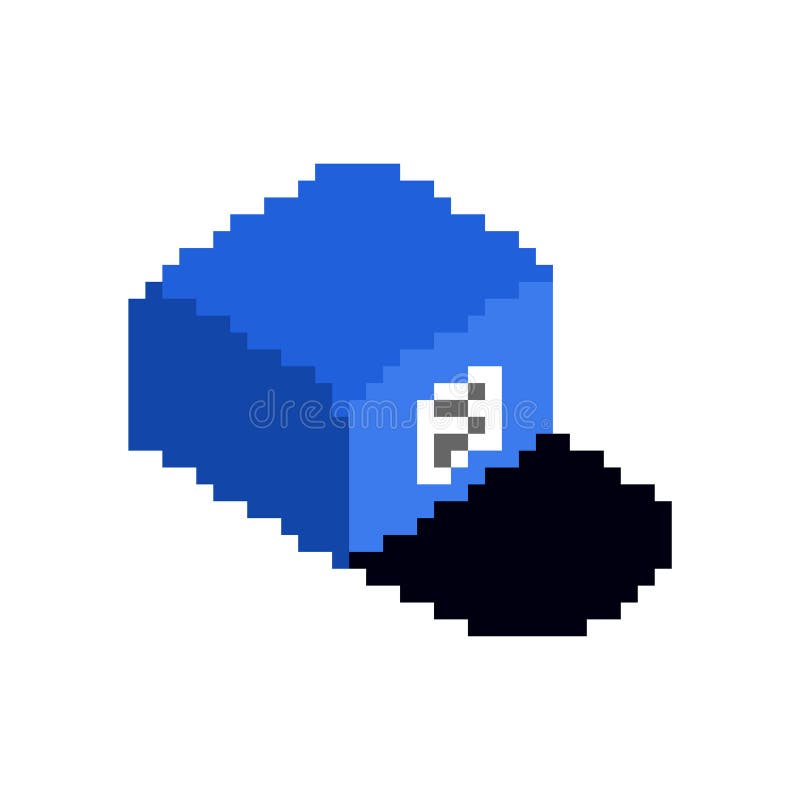 Postman S Cap Pixel Art. 8 Bit Postal Worker Cap Stock Vector ...