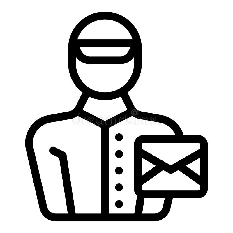 Postman Outline Stock Illustrations – 1,607 Postman Outline Stock ...