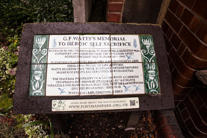 The Postmans Park in London Editorial Photo - Image of postmans, london ...