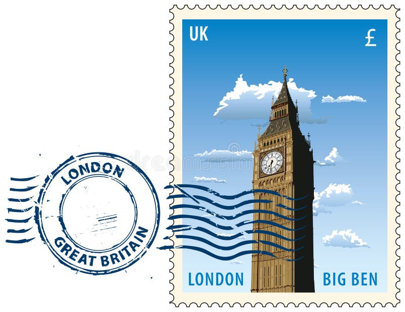 Postmark from London stock vector. Illustration of britain - 15226225
