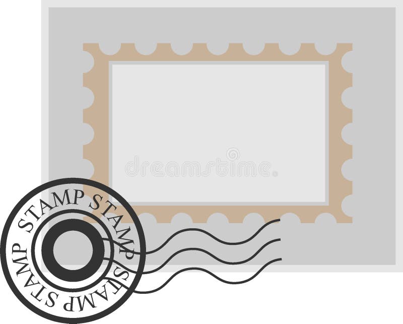 Postmark stock illustration. Illustration of color, postmark - 95616245