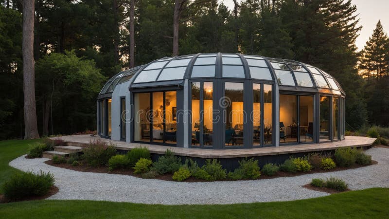 Postmodern Cottage with Eclectic Design Surrounded by Lush Forest at ...