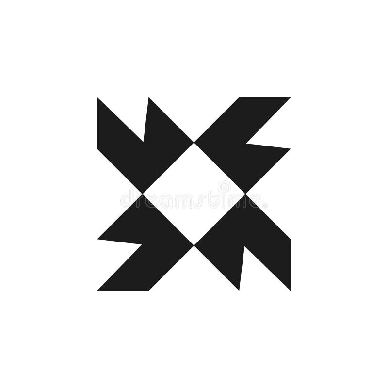 Postmodern Geometric Abstract Symbol with a Distinct Y2K Aesthetic ...