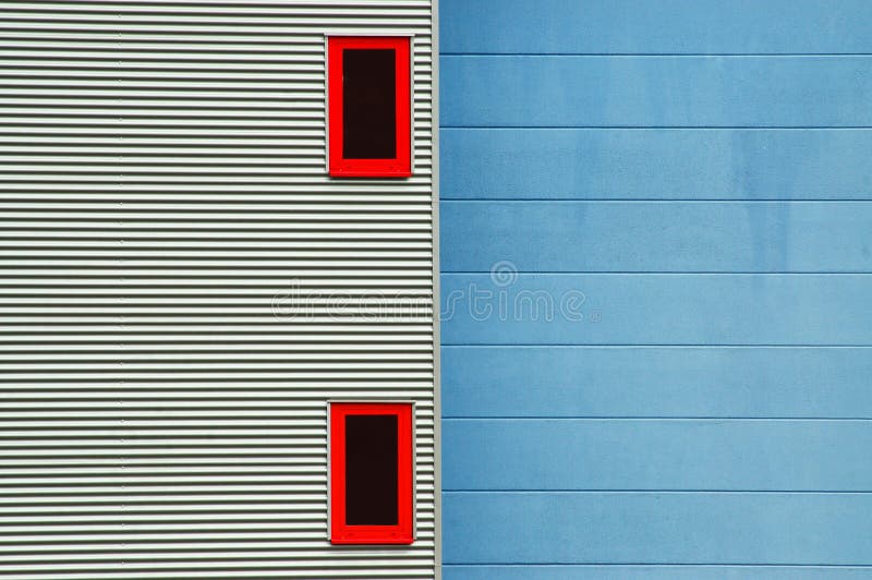 Postmodern house front stock photo. Image of front, windows - 7938522