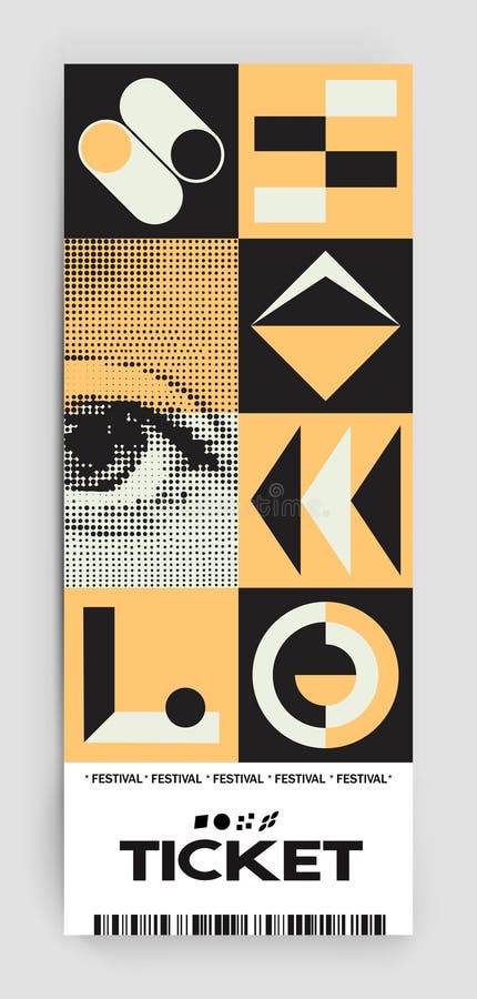 Postmodern Illustrations with Bold Geometric Shapes and Abstract ...