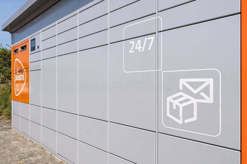 PostNL parcel locker editorial photography. Image of courier - 334900967