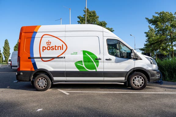 PostNL van editorial stock photo. Image of post, mail - 392590923